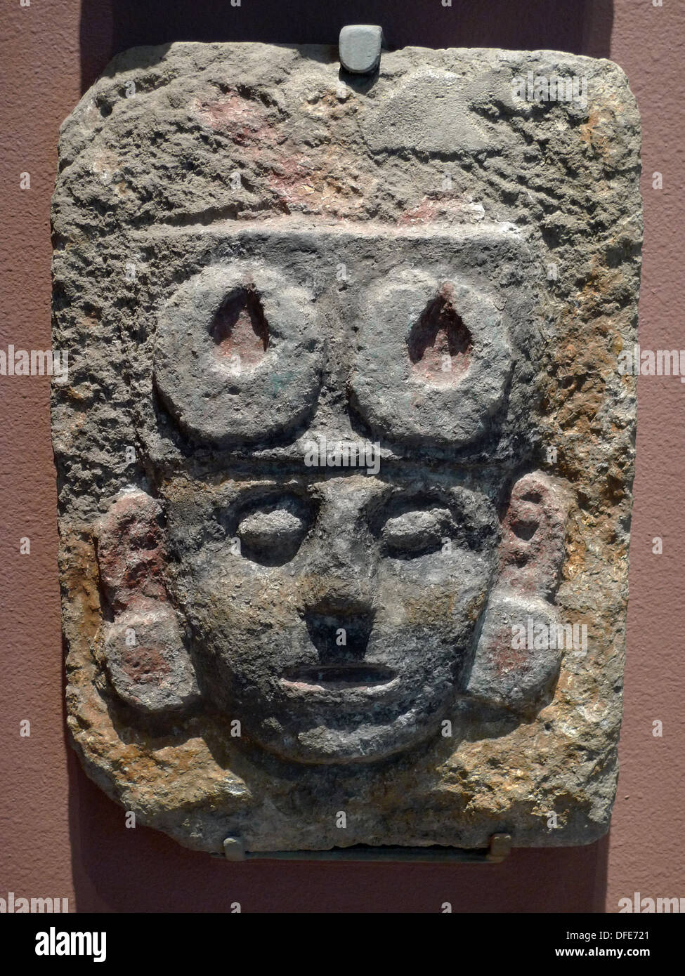 Aztec mascaron, Anthropology National Museum, Mexico City Stock Photo ...