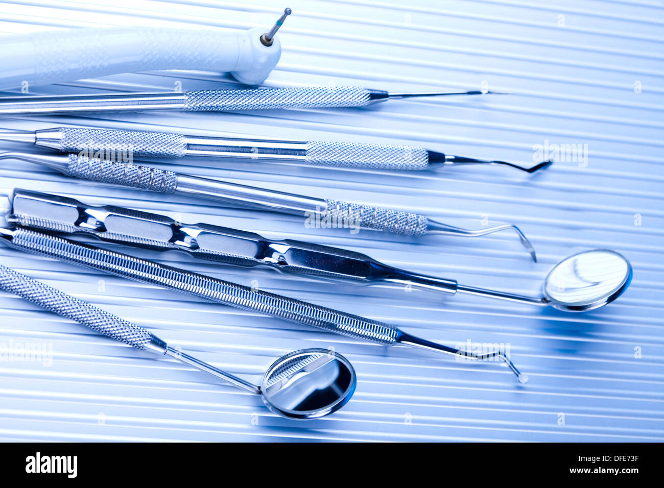 Close-up Dental Instruments Stock Photo - Alamy