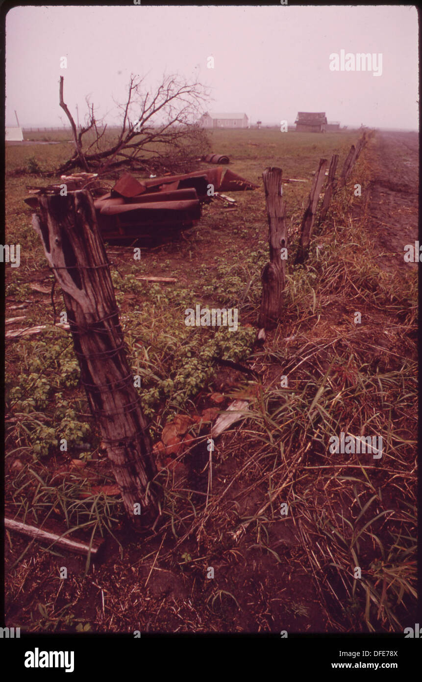 Farmland north of Dallas, Texas, is depicted, showcasing the ...