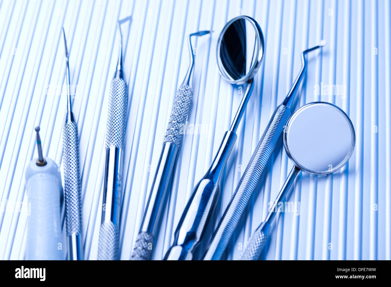 Close-up Dental Instruments Stock Photo - Alamy