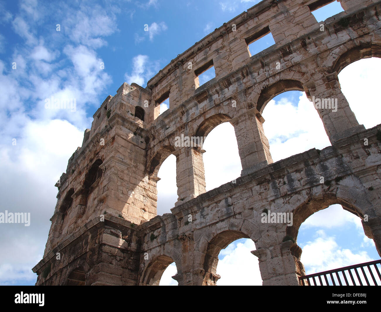 stone walls of old roman colloseum Stock Photo - Alamy