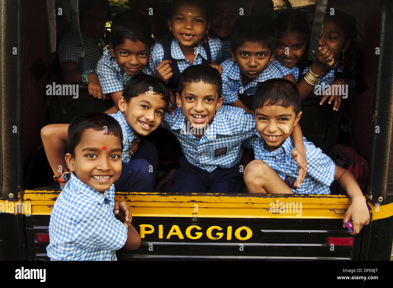 Children School Bus Uniform Stock Photos & Children School Bus Uniform ...