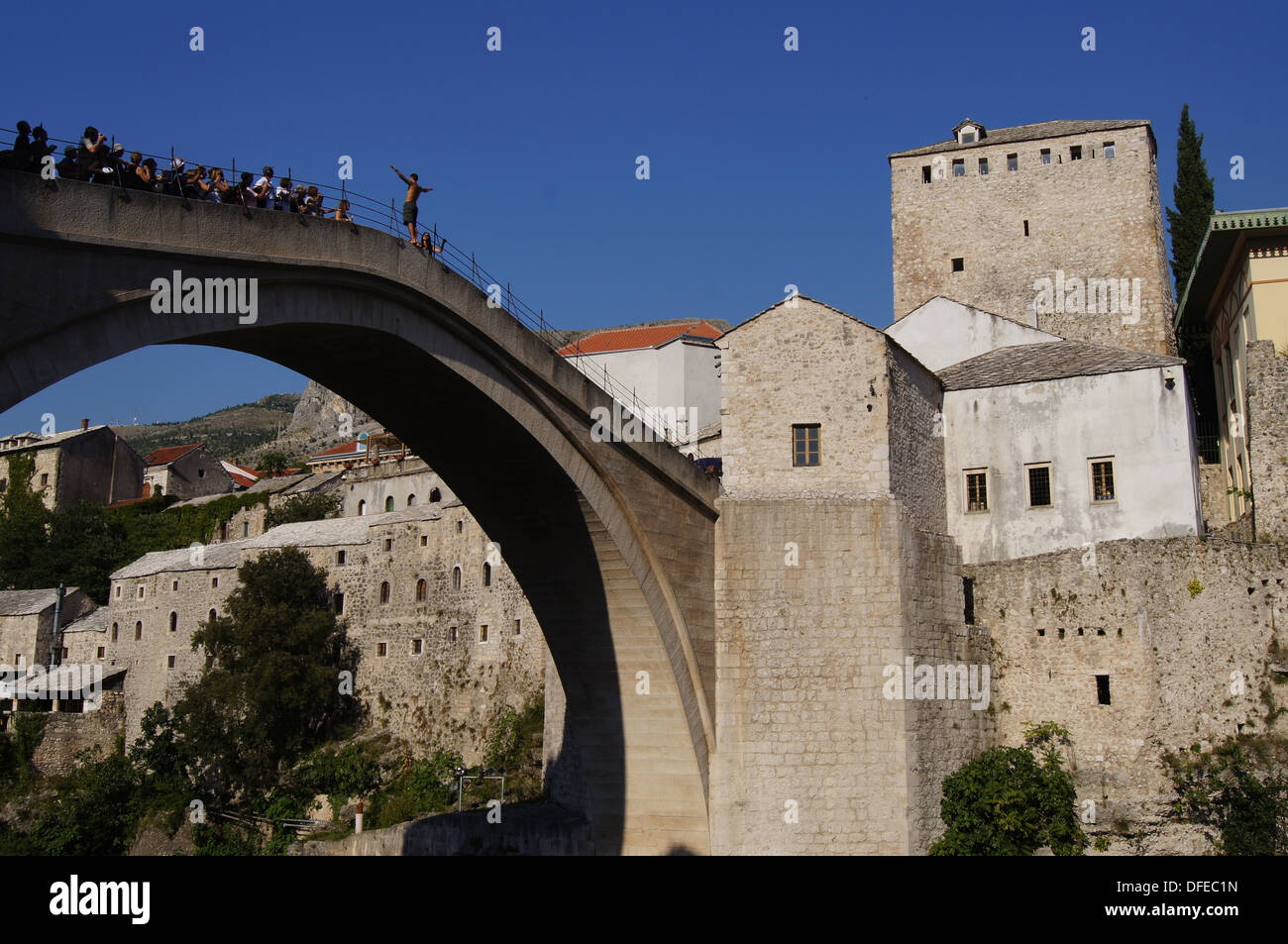 Mostar bridge jump hi-res stock photography and images - Alamy