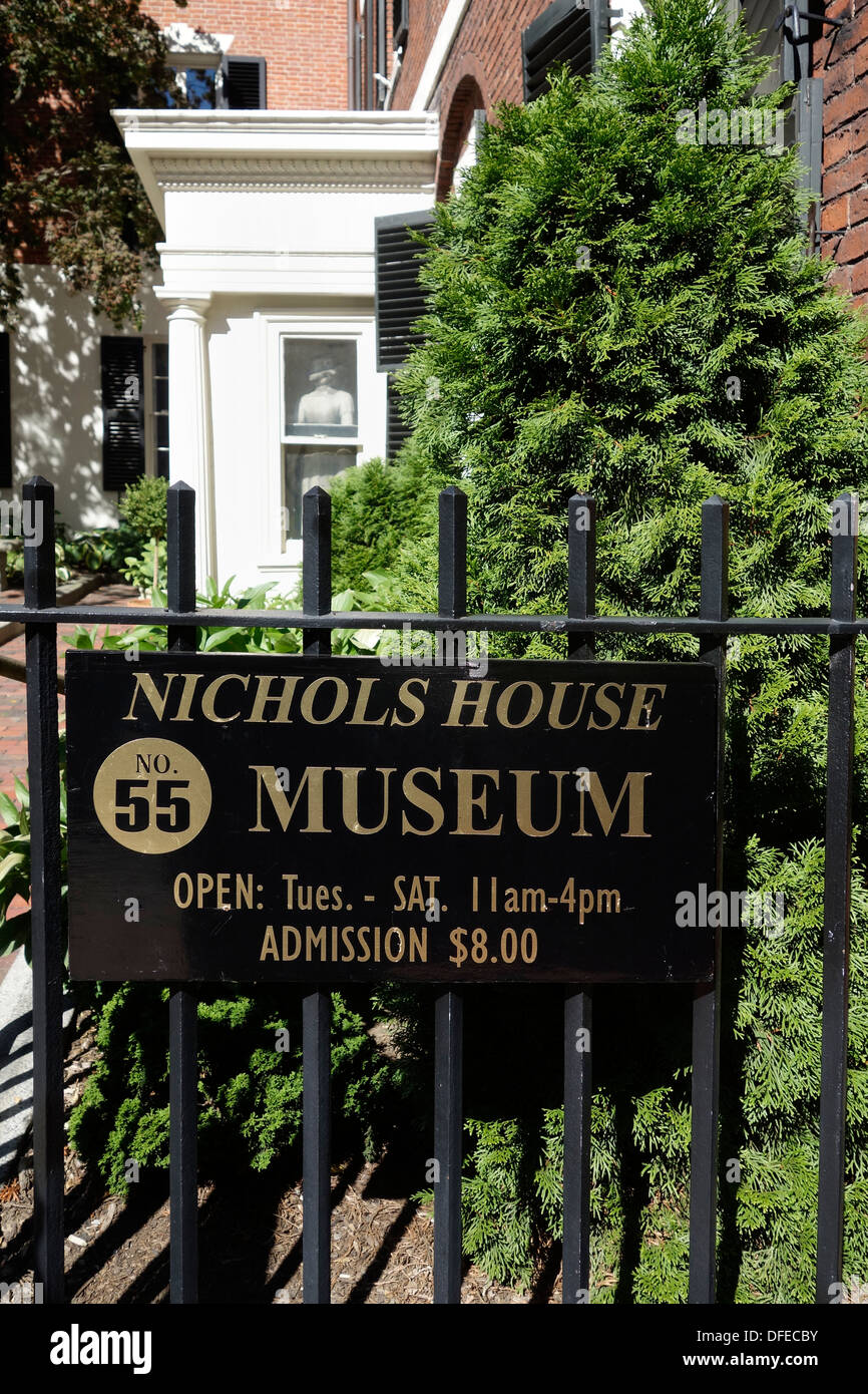 Boston beacon hill nichols house museum hi-res stock photography and ...