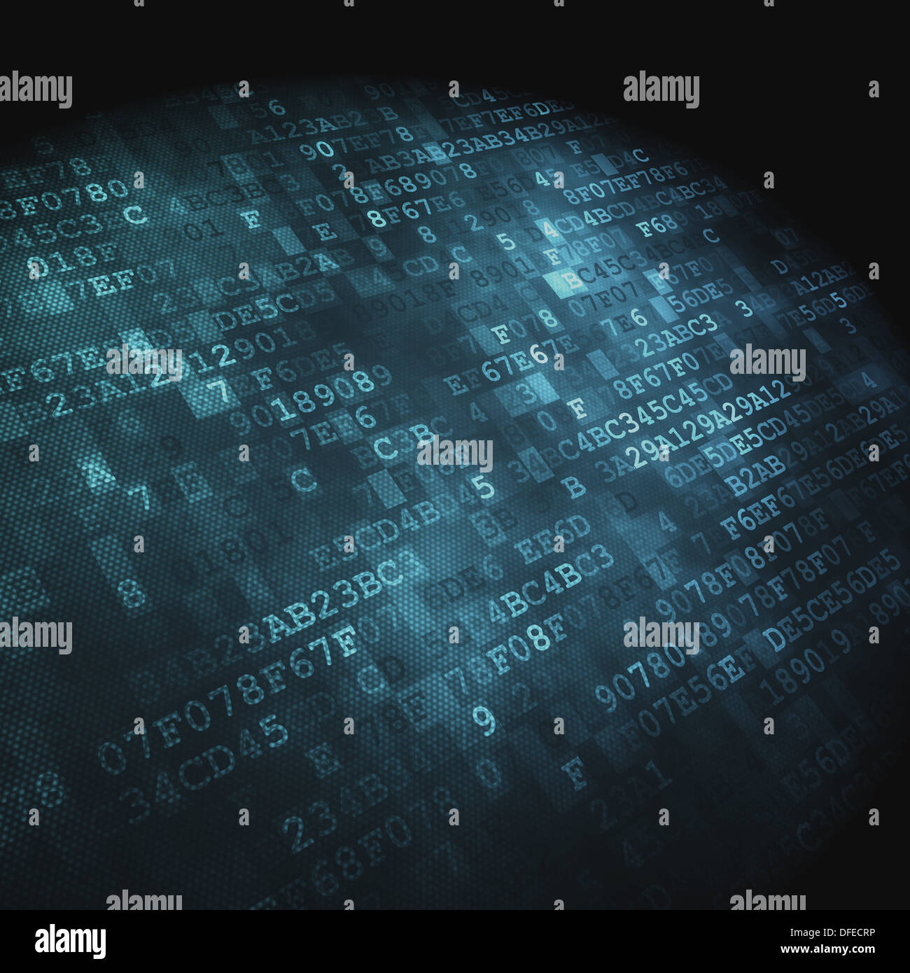 Technology concept: hex-code digital background Stock Photo - Alamy