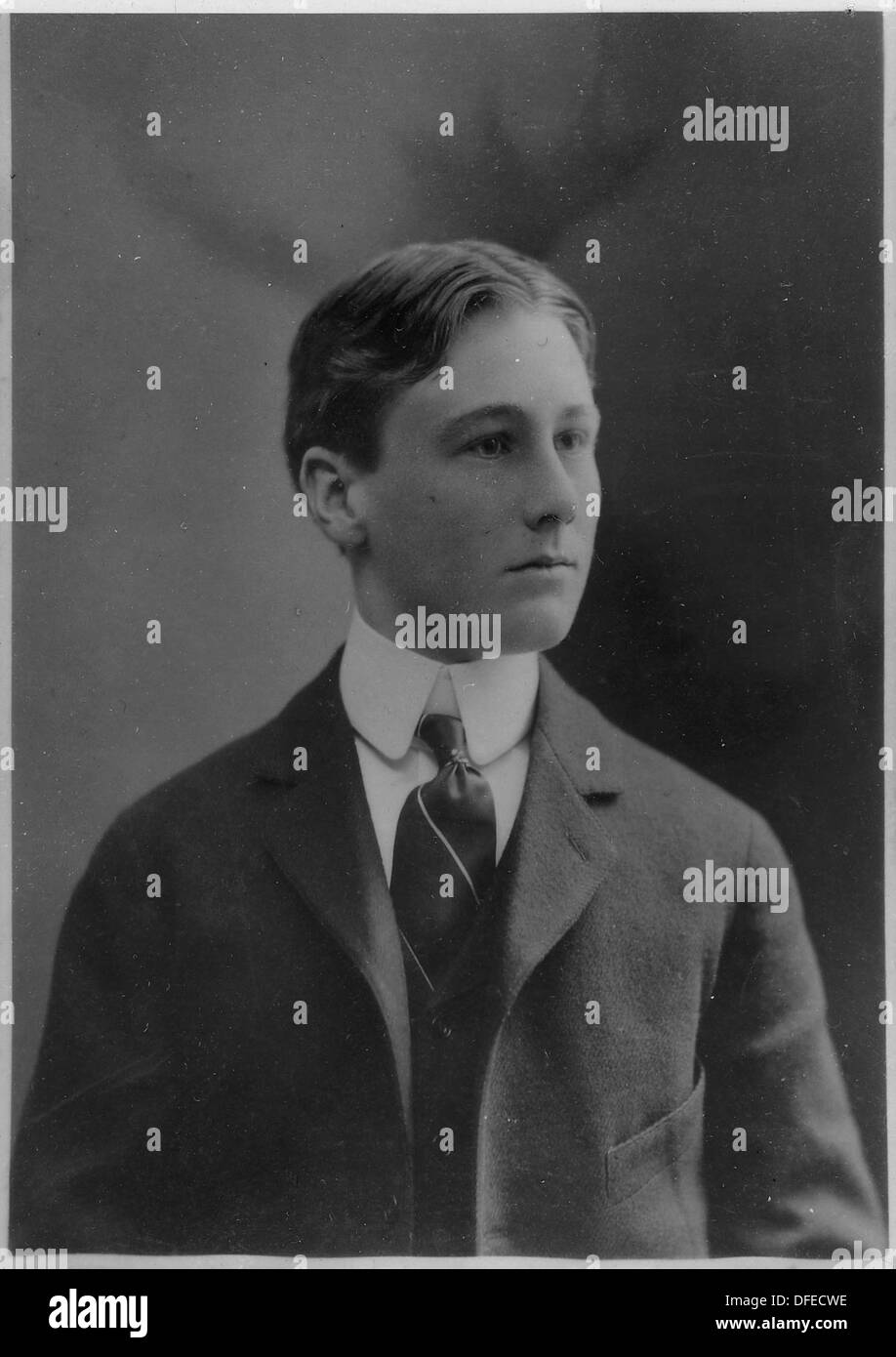 A formal portrait of Franklin D. Roosevelt, taken in Poughkeepsie, New ...