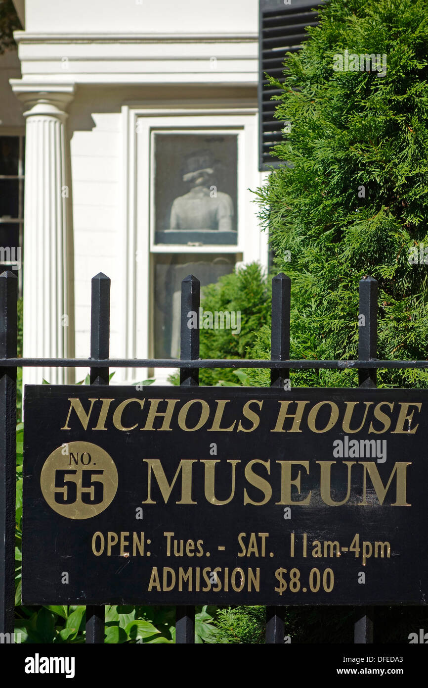 Nichols house museum in Beacon Hill Boston MA Stock Photo - Alamy