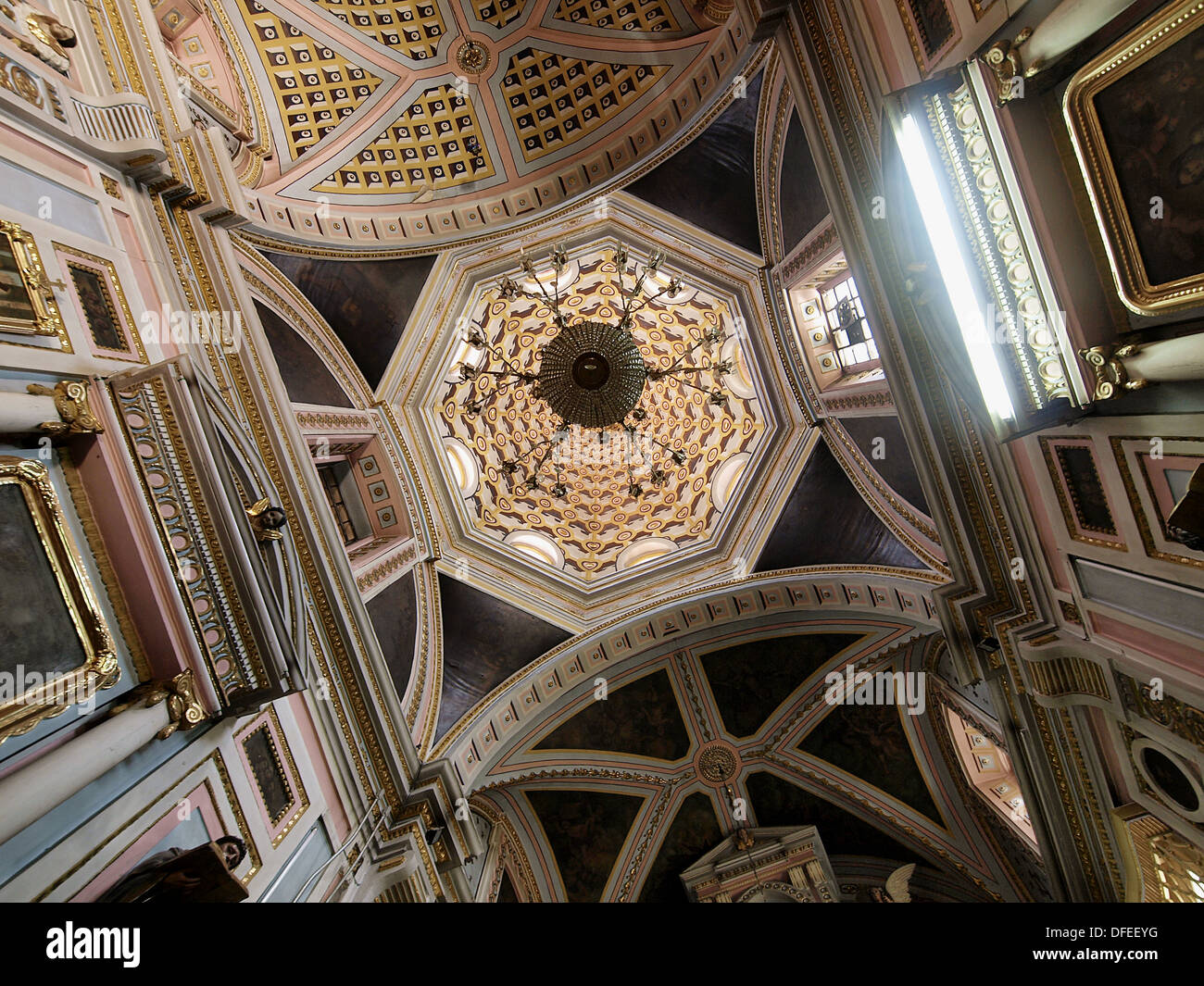 Puebla Cathedral Mexico Interior Stock Photos & Puebla Cathedral Mexico ...