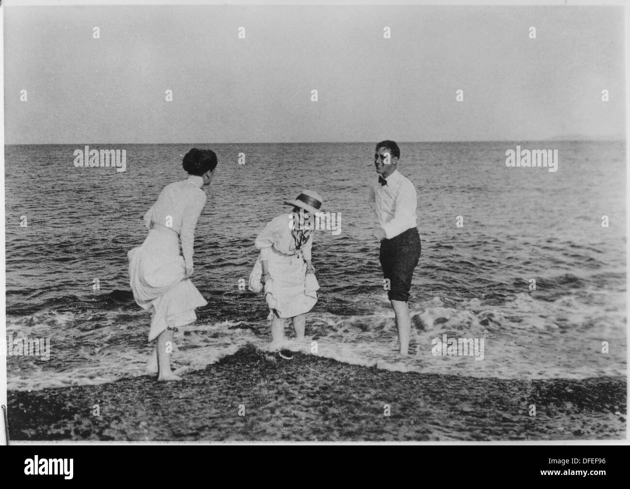 A photograph of Franklin D. Roosevelt, Frances de Rham, and Laura ...