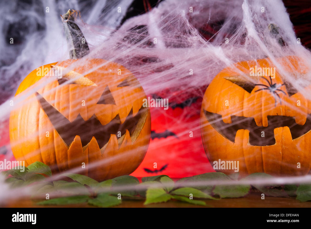 Scary Jack, halloween pumpkin and spider Stock Photo - Alamy Scary Jack, halloween pumpkin and spider Stock Photo - Alamy