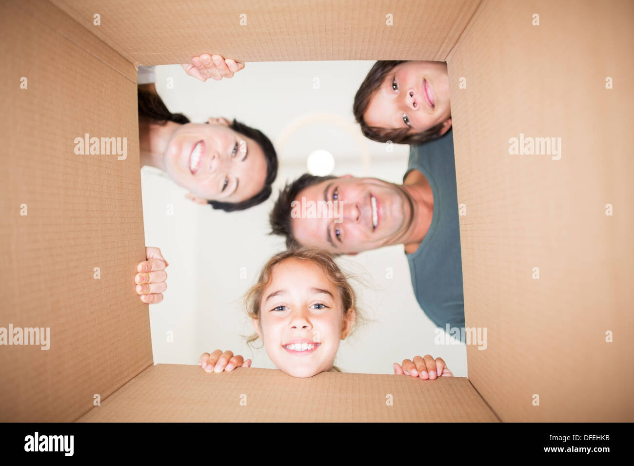Girl two boys looking camera hi-res stock photography and images - Alamy
