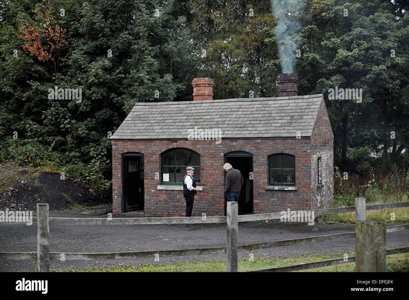 Coal mining industry office building at The Black Country Museum Dudley ...