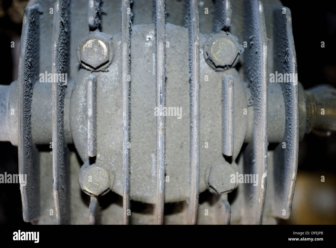 Radiator of the compressor after long work Stock Photo - Alamy