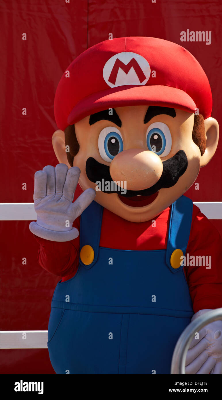 Super Mario gives a wave at Bournemouth Stock Photo - Alamy