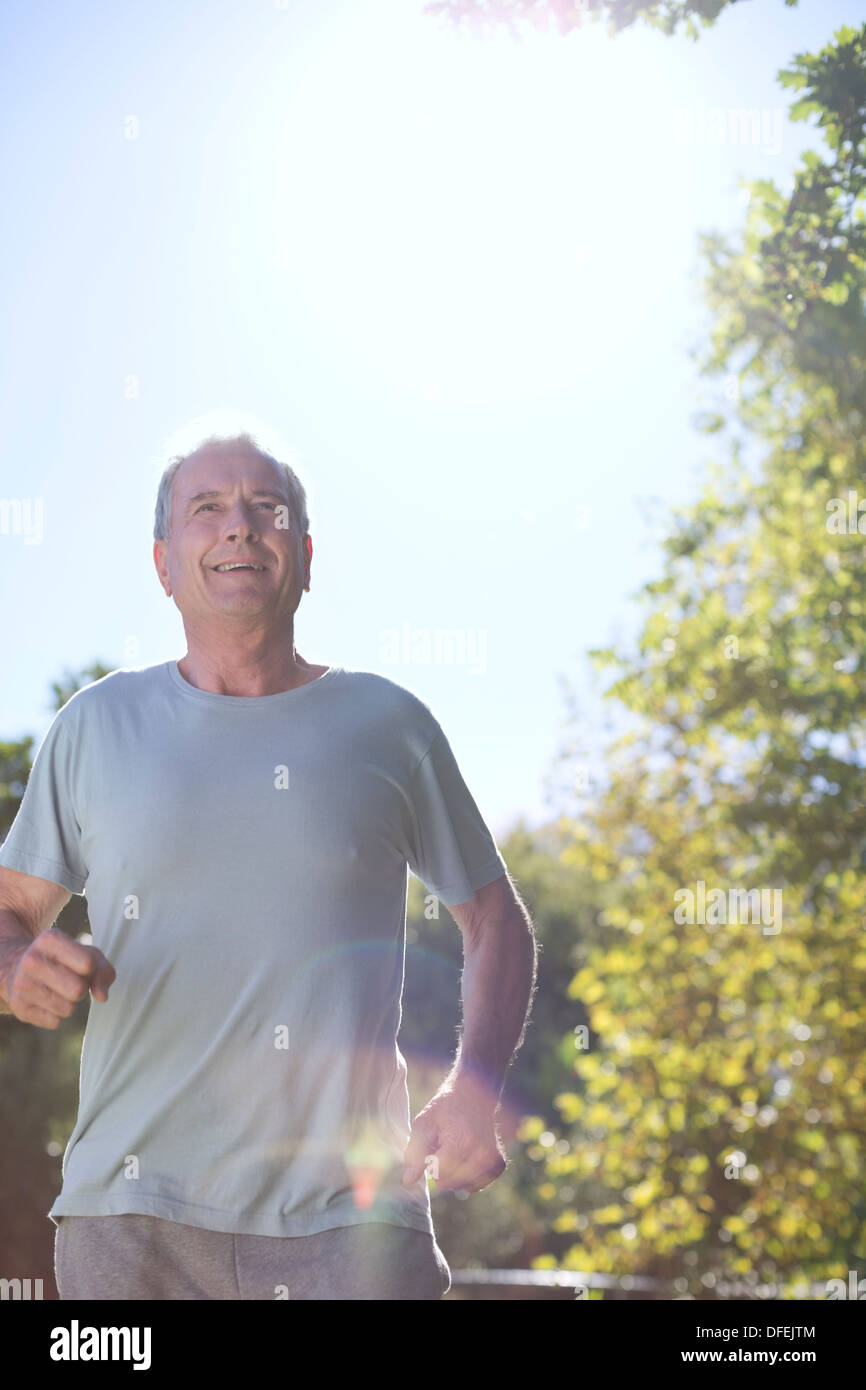 Elderly old man running hi-res stock photography and images - Alamy