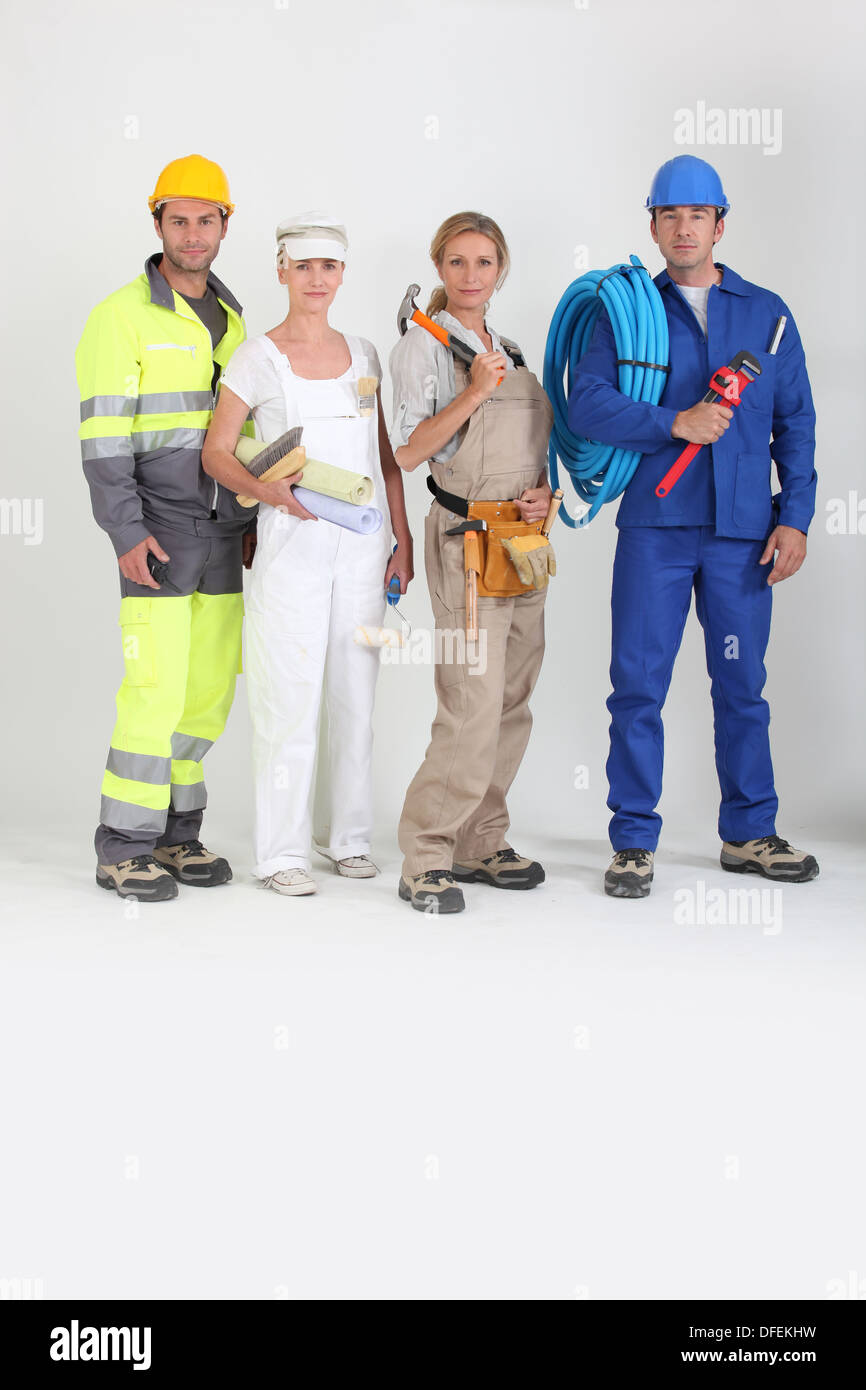 Group people different jobs standing hi-res stock photography and ...