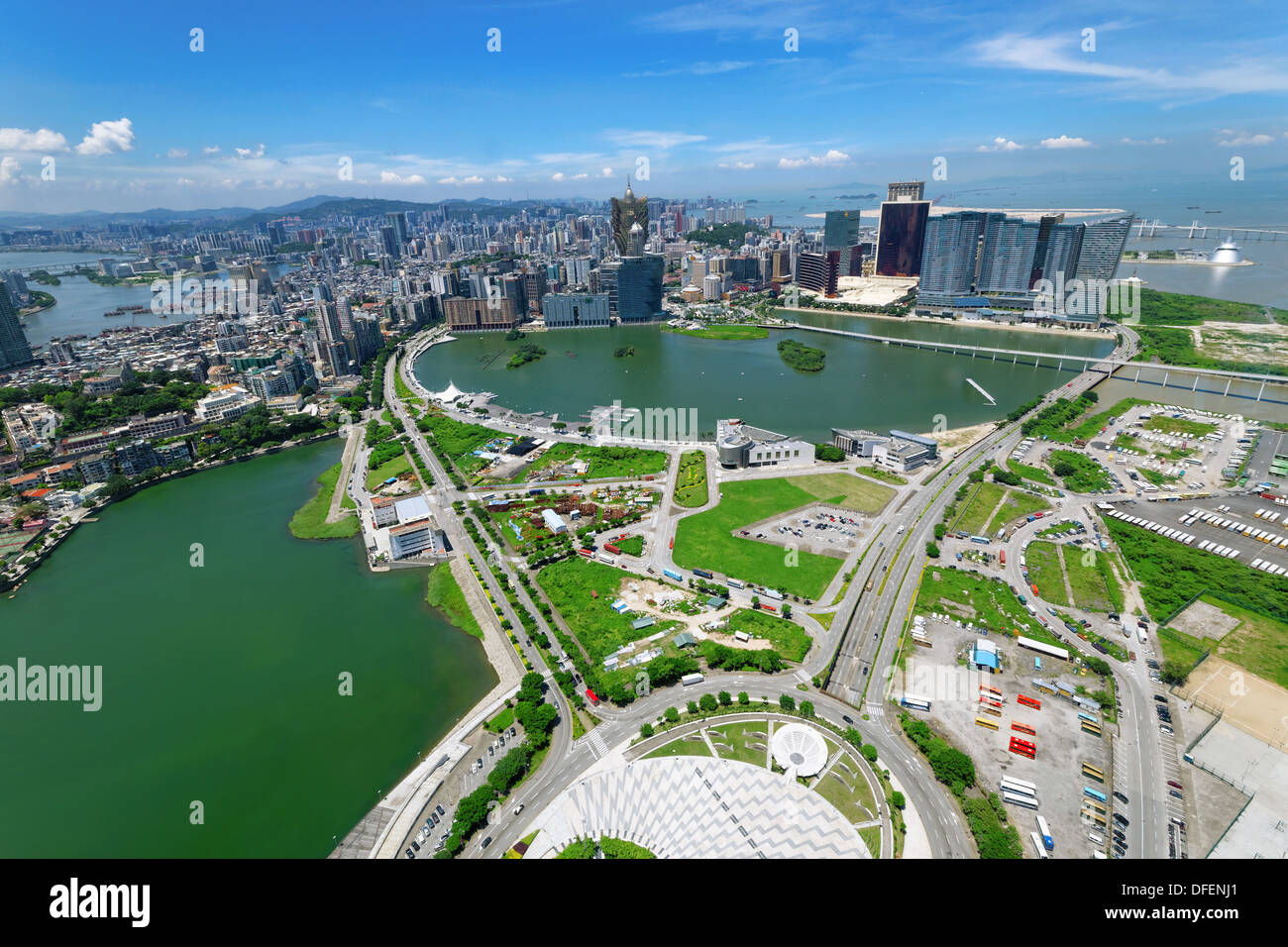 macau downtown city view at day Stock Photo - Alamy