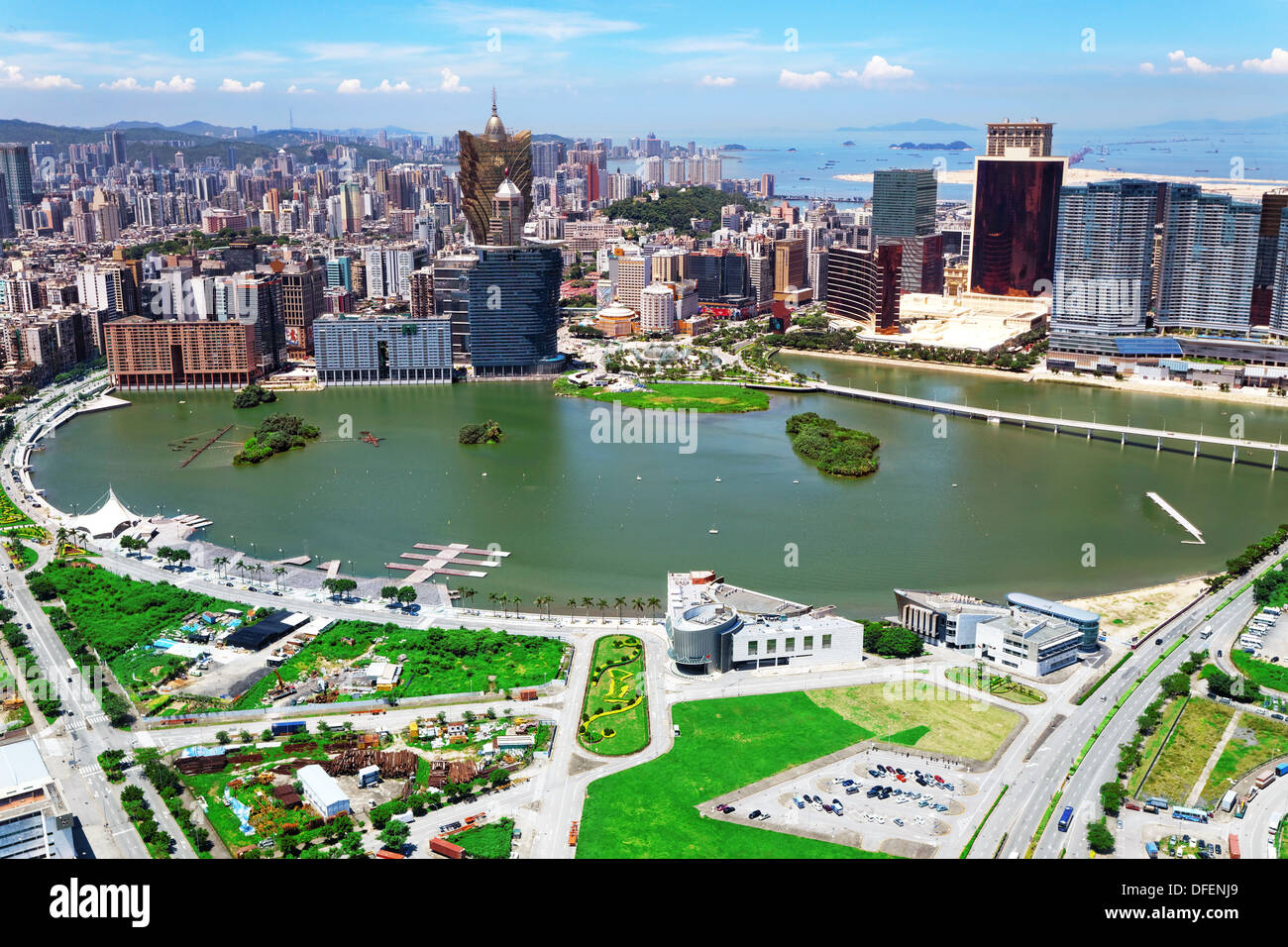 macau downtown city view at day Stock Photo - Alamy