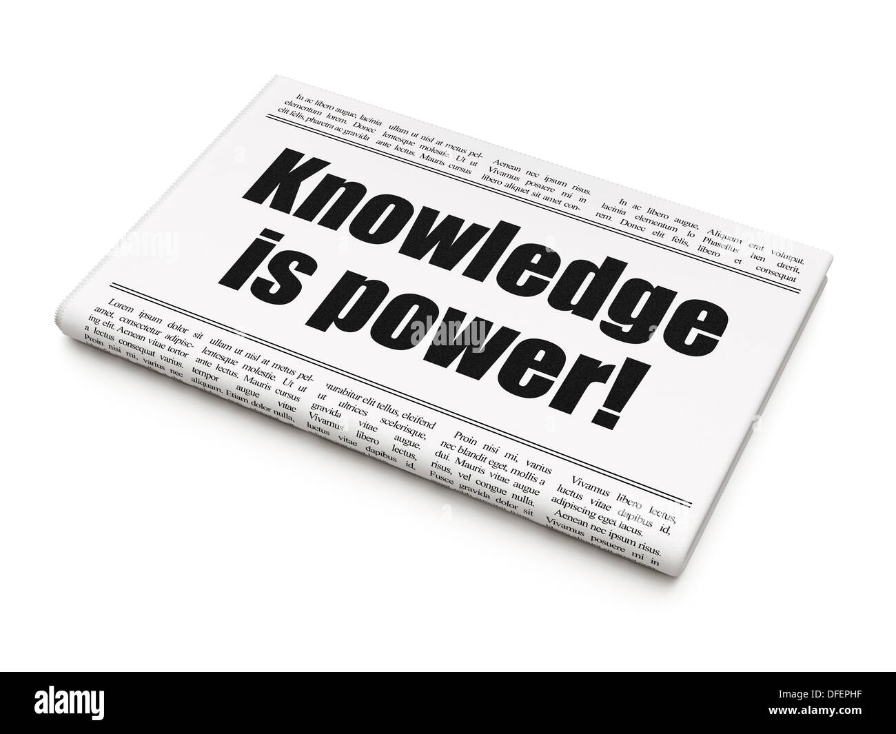 Newspaper word power hi-res stock photography and images - Alamy
