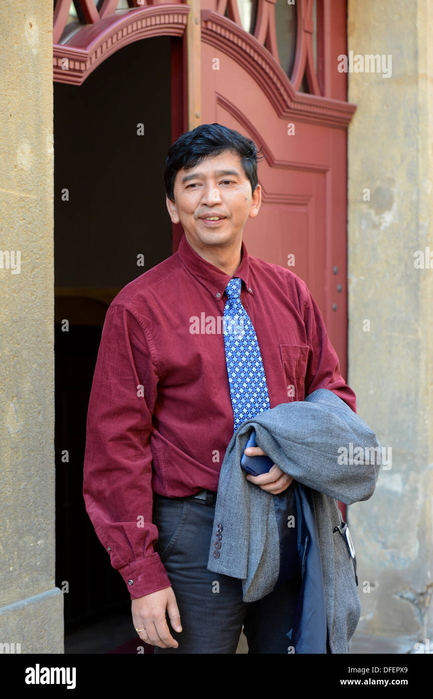 Burmese student leader and dissident Min Ko Naing, who will receive the Human Rights Promotion ...