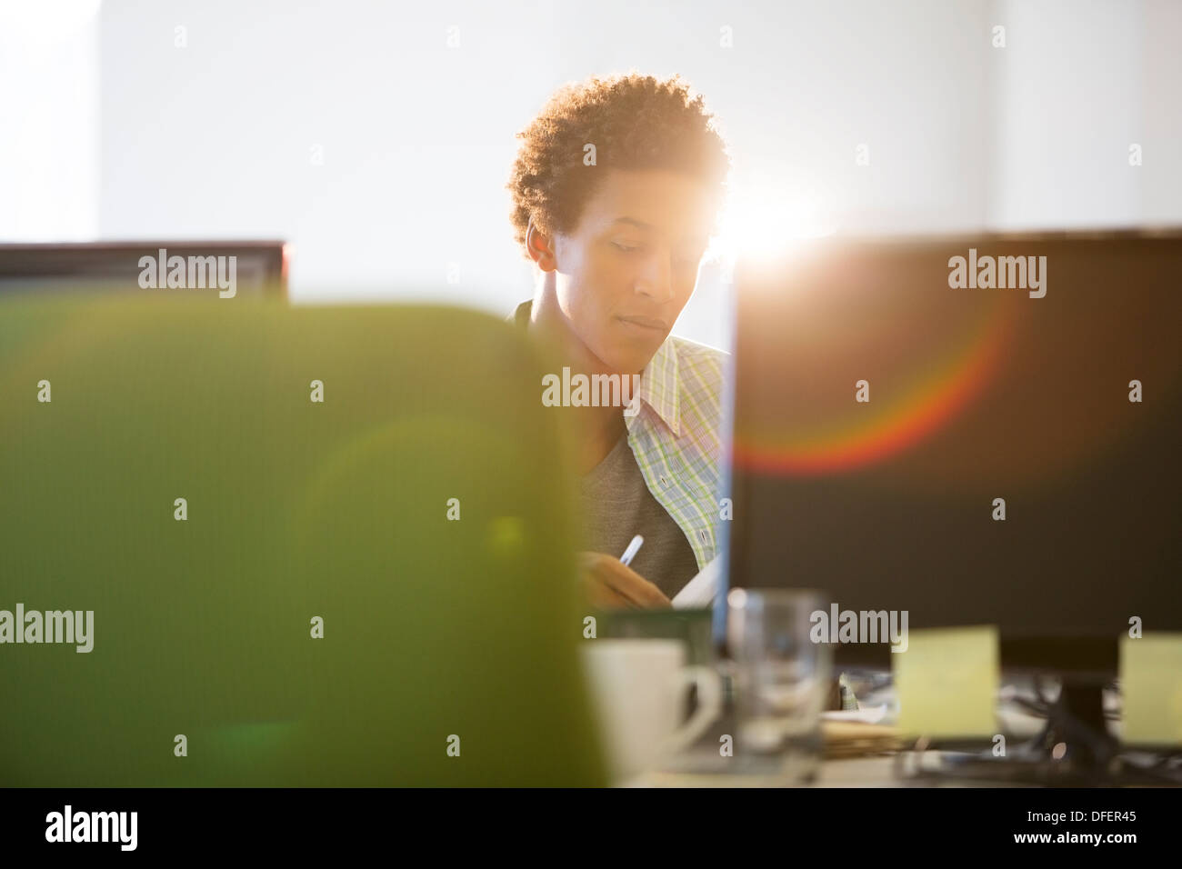 Businessman working desk hi-res stock photography and images - Alamy