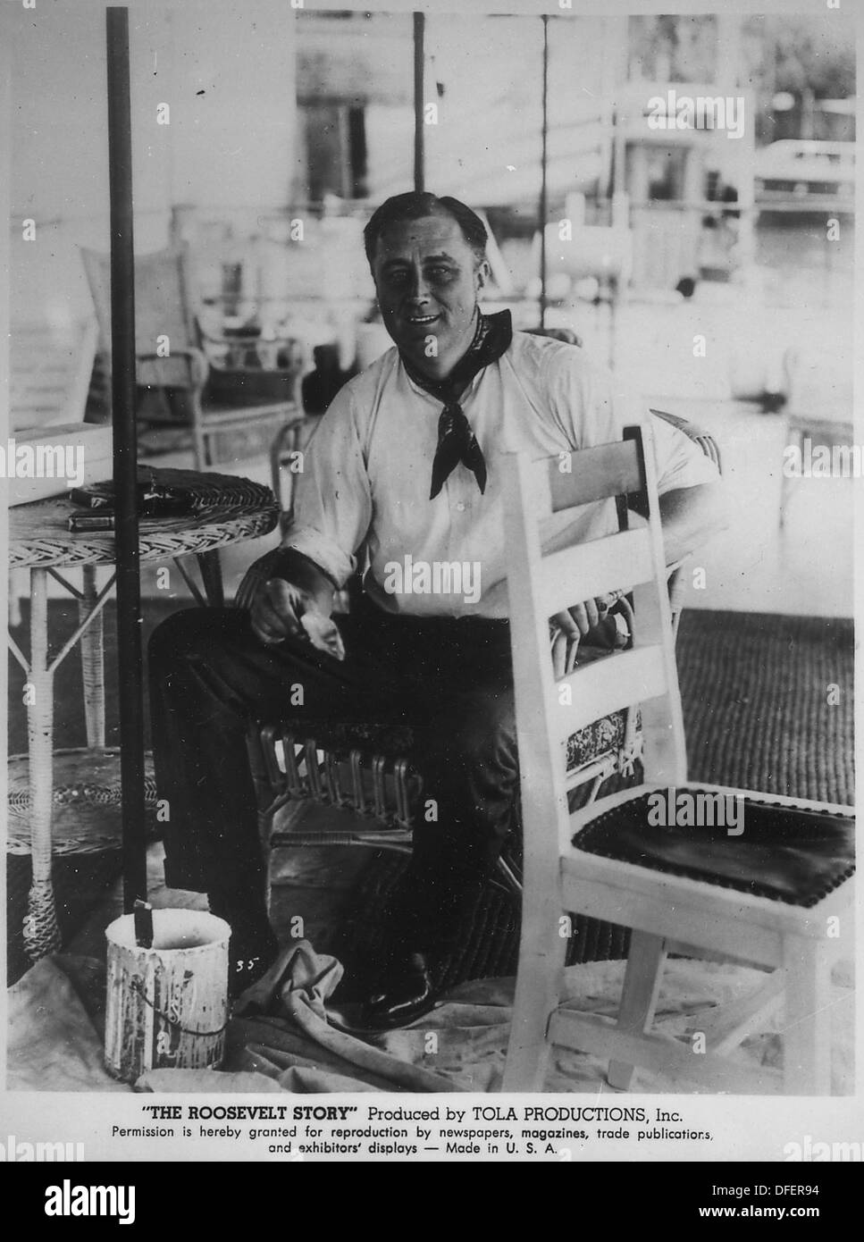 A portrait of Franklin D. Roosevelt, captured in 1956, highlighting his ...