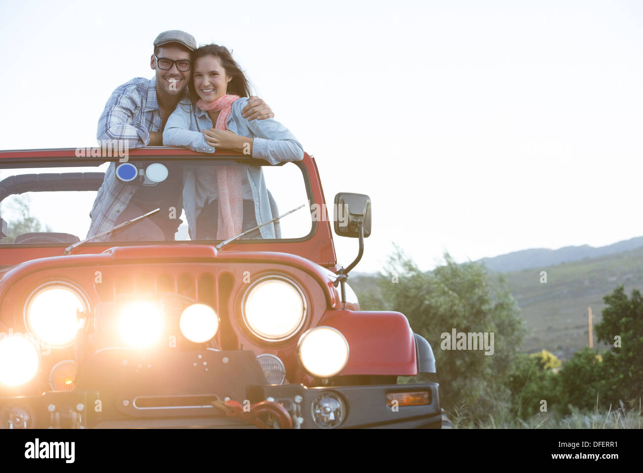 Young man hugging beloved hi-res stock photography and images - Alamy