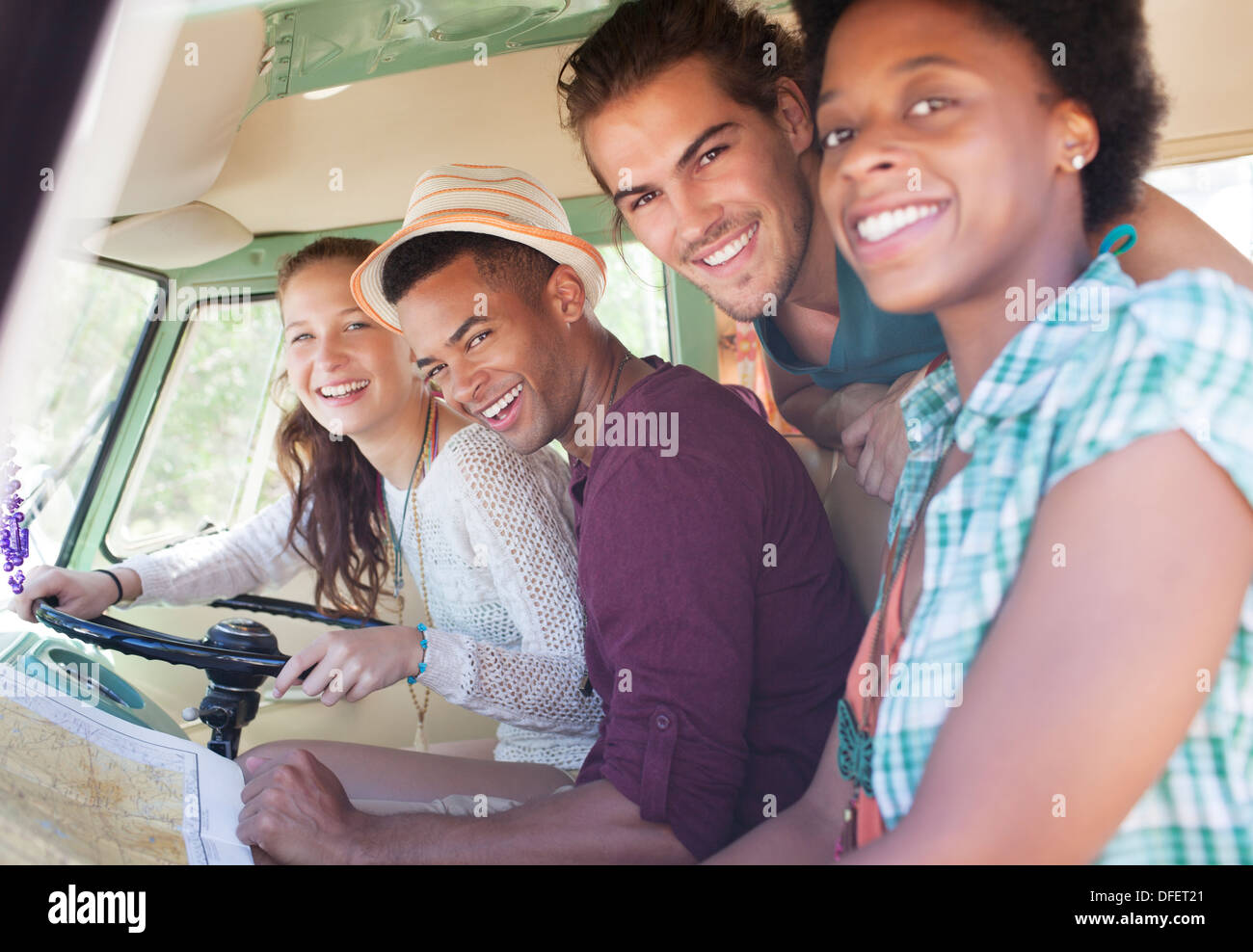 Women in camper van hi-res stock photography and images - Alamy