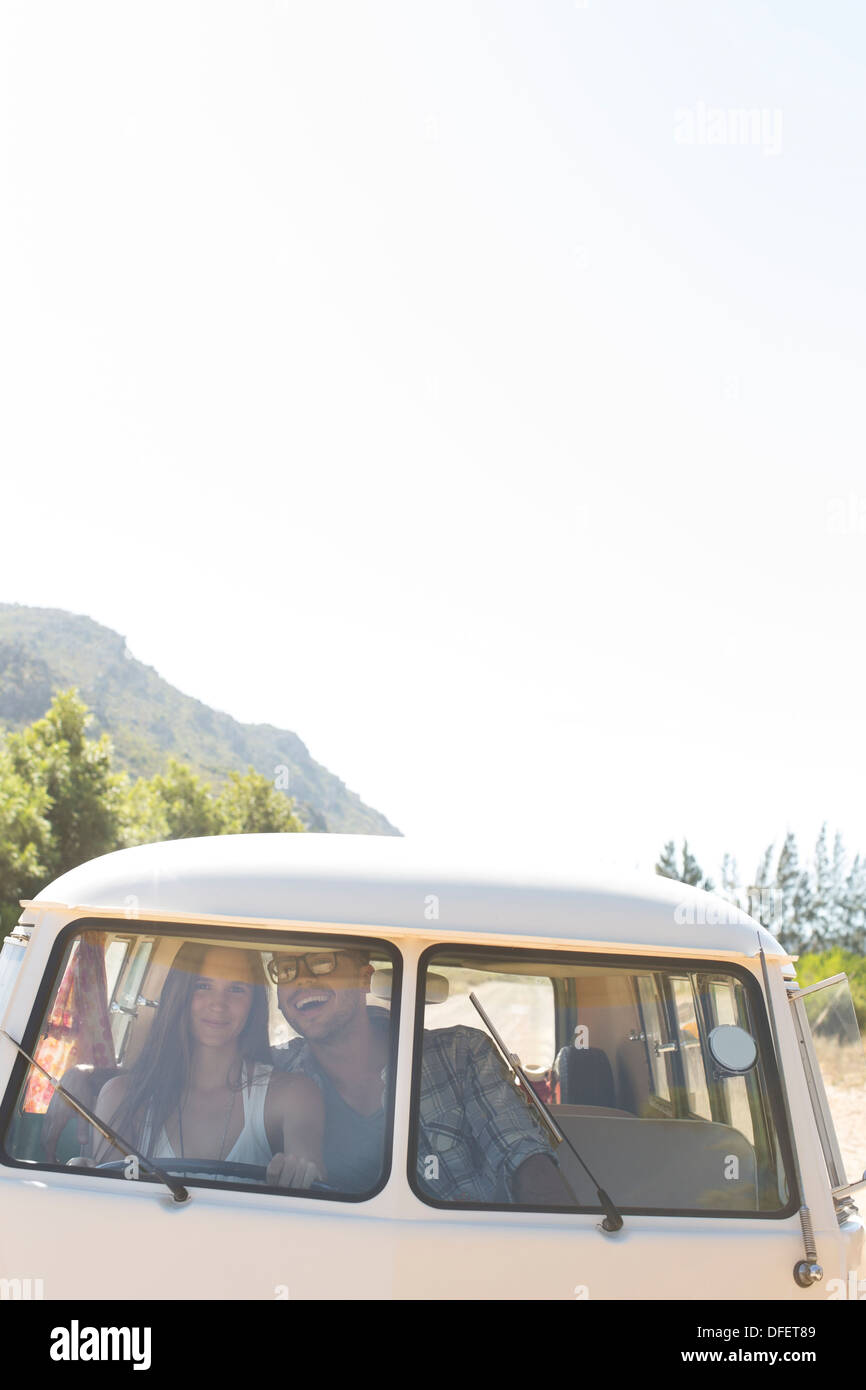 Van woman road hi-res stock photography and images - Alamy