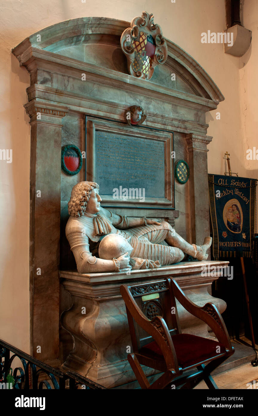 William Noell monument, All Saints Church, Kirkby Mallory ...