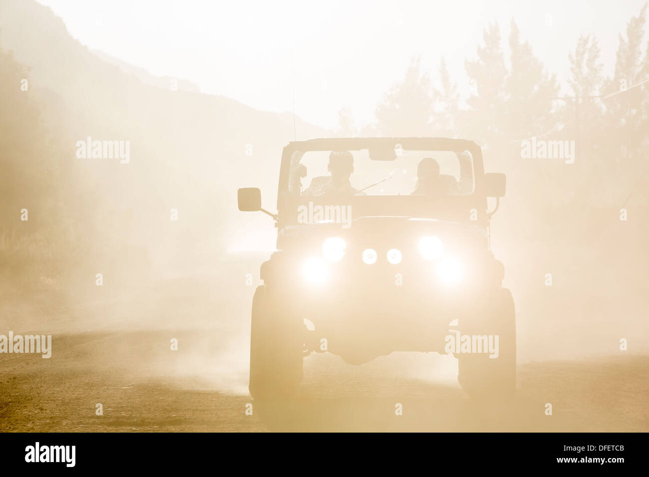Driving on mountain dirt road hi-res stock photography and images - Alamy