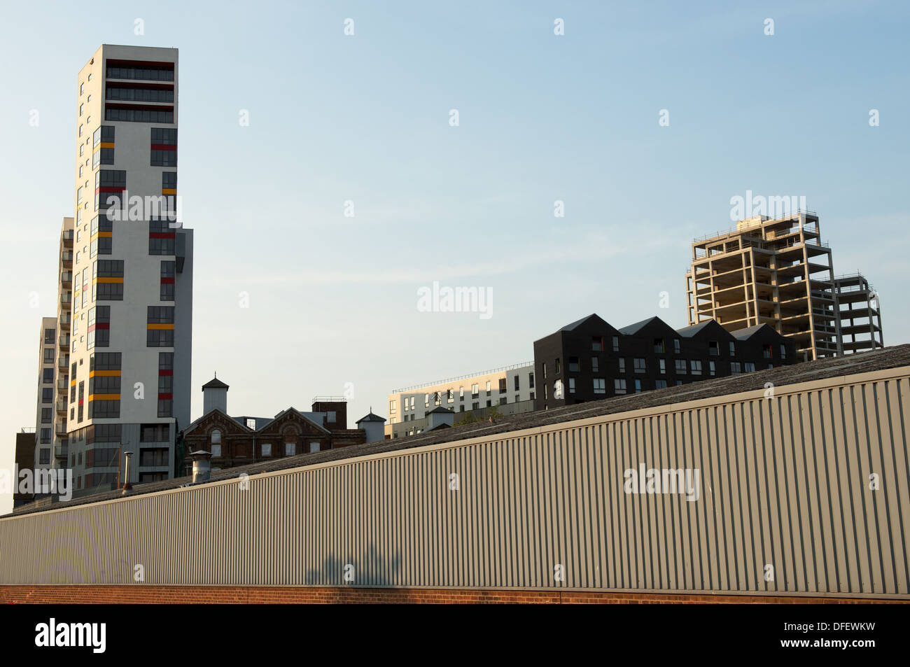 New and partly built buildings Stock Photo - Alamy