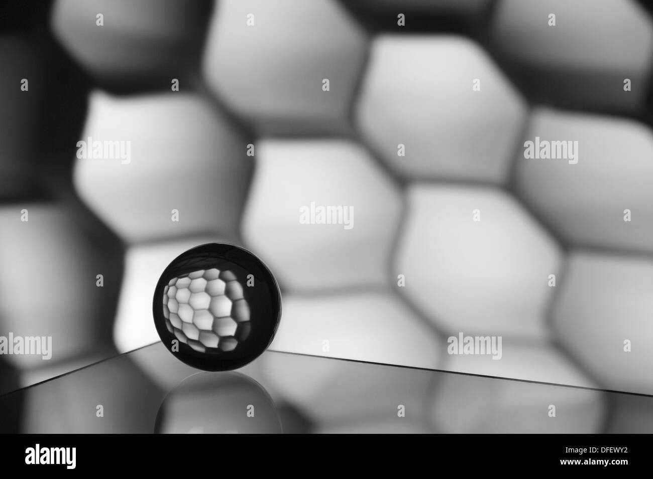 abstract still life with glass ball Stock Photo - Alamy