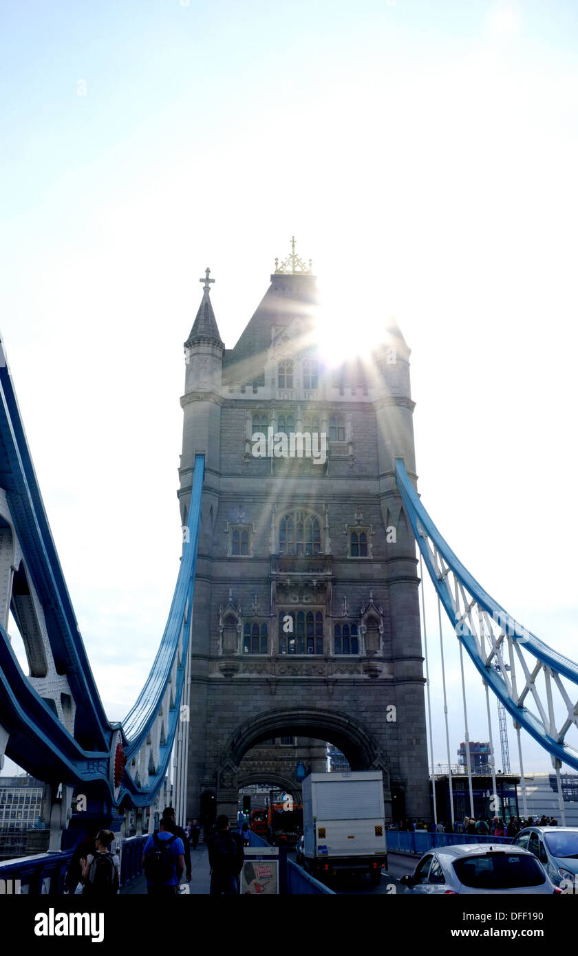 Tower Bridge, London. The Victorian gothic landmark is also a ...