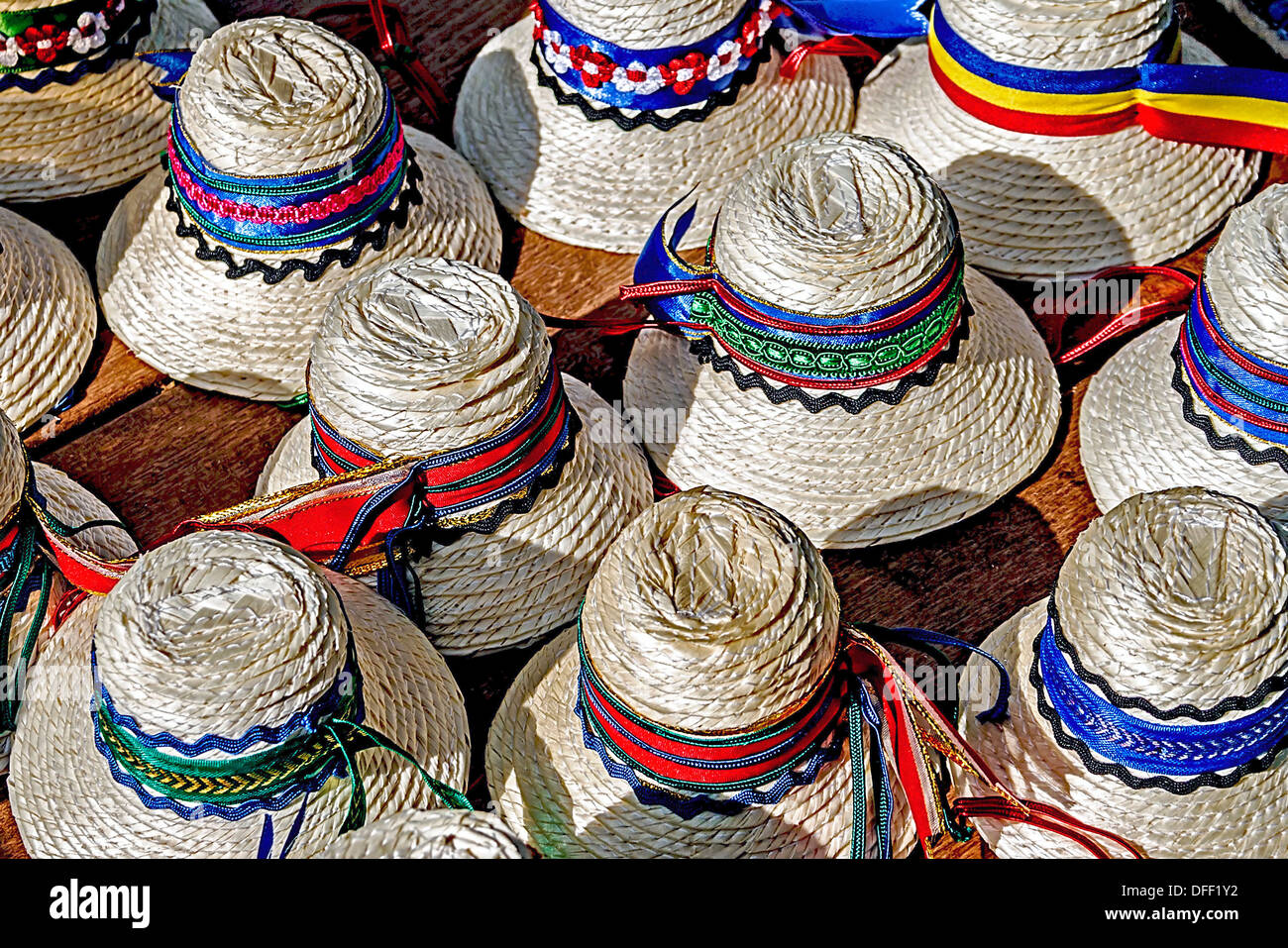 Hats for men, traditional romanian from Maramures area Stock Photo - Alamy