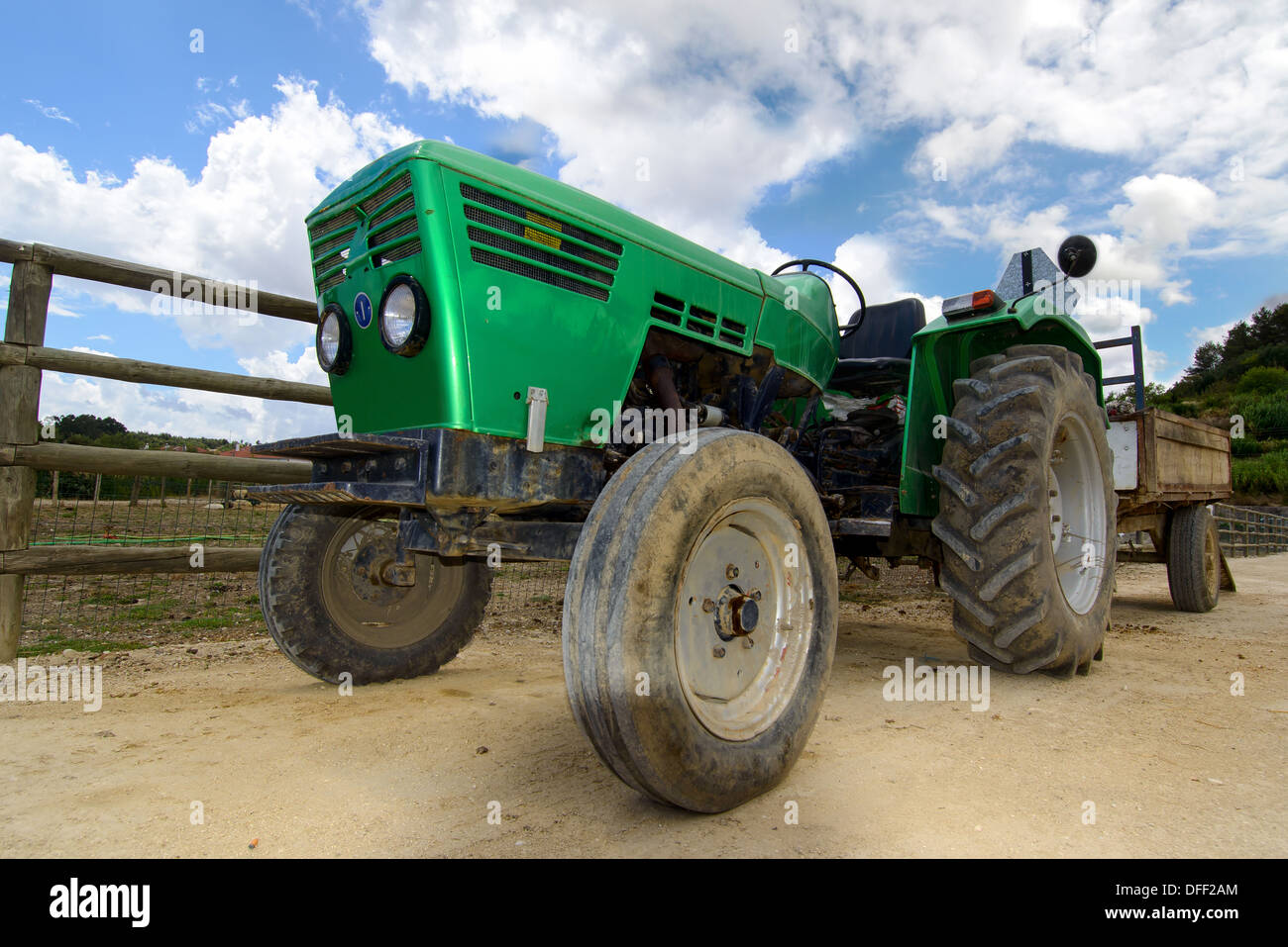 Modern green tractor in hi-res stock photography and images - Alamy