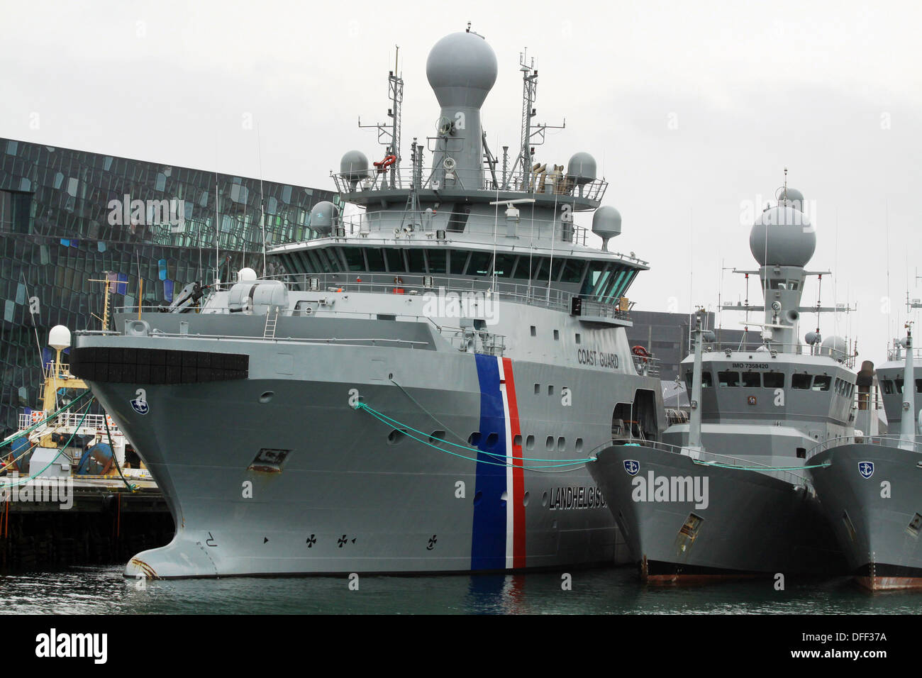 Icelandic Coast Guard offshore patrol vessel Thor alongside in ...