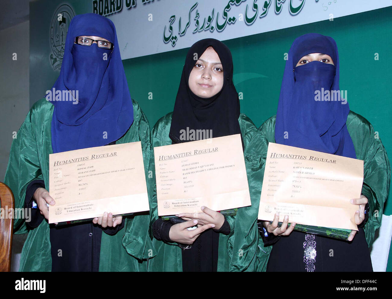 Group photo of position holder students in "Intermediate Humanities and ...