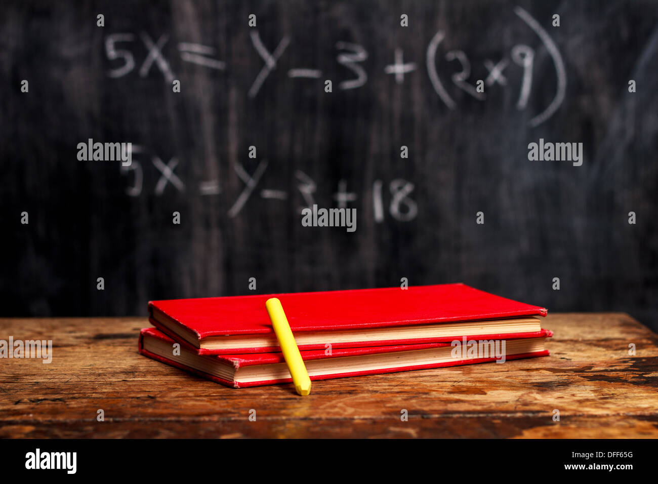 Blackboard math desk hi-res stock photography and images - Alamy