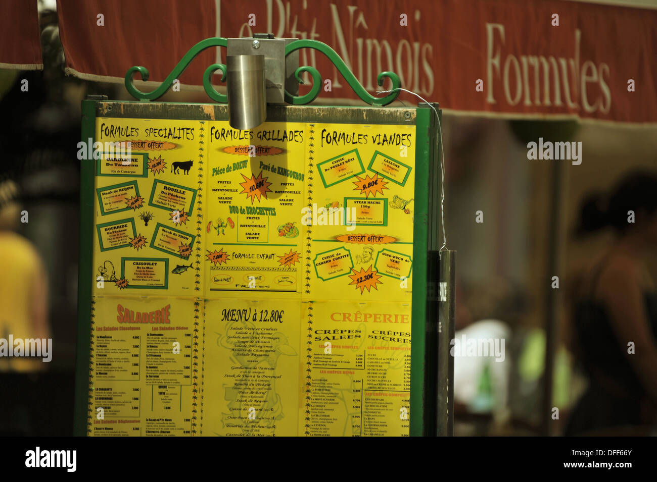 France menu restaurant hi-res stock photography and images - Alamy