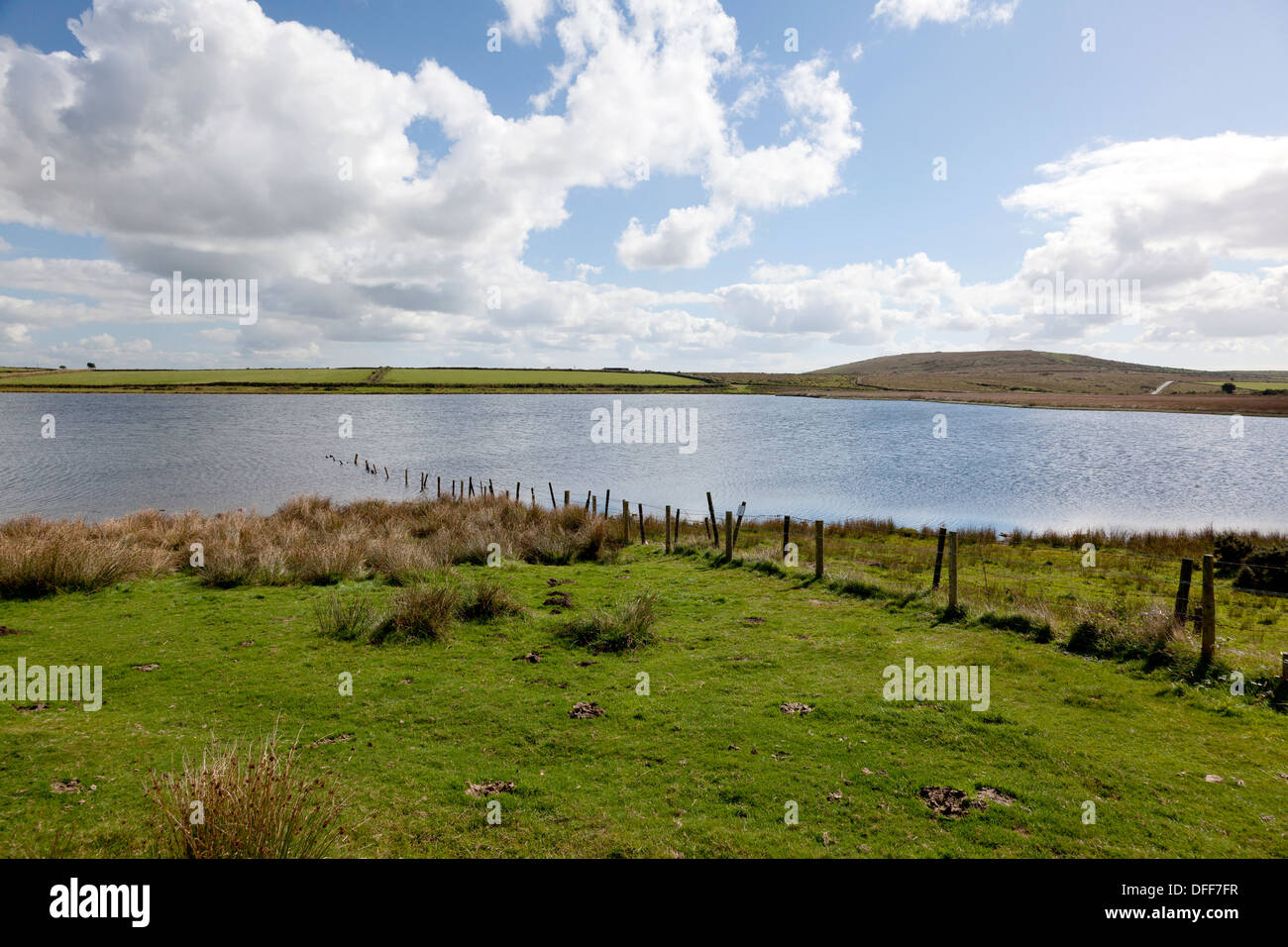 Dozmary Pool (reputed resting place of Excalibur), Bolventor, Cornwall ...