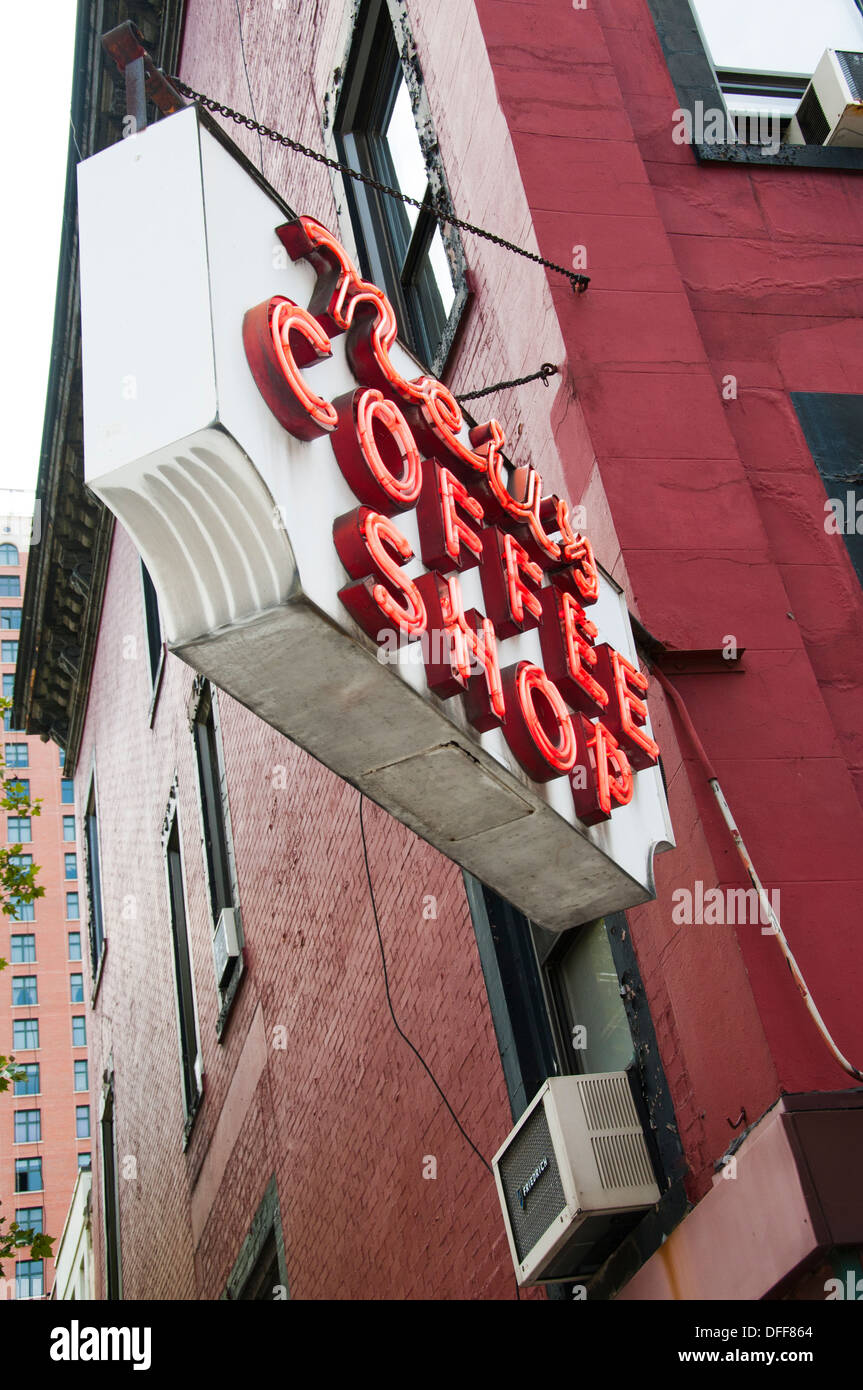 coffee shop sign Stock Photo - Alamy