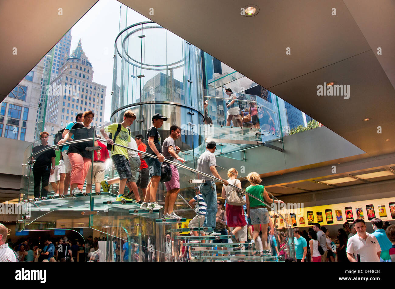 Apple Store interior Stock Photo - Alamy