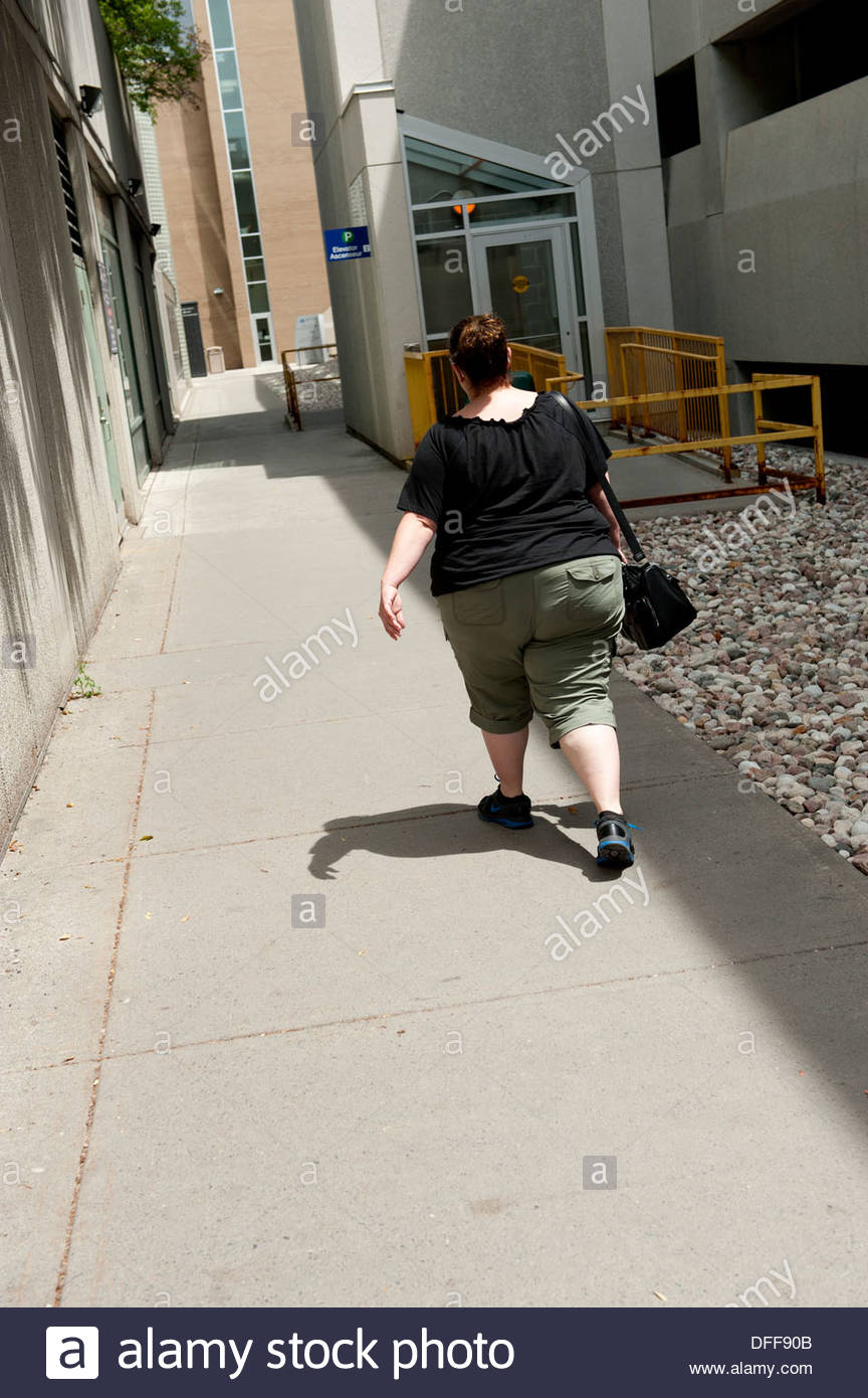 Obese Woman Walking Stock Photos & Obese Woman Walking Stock Images - Alamy