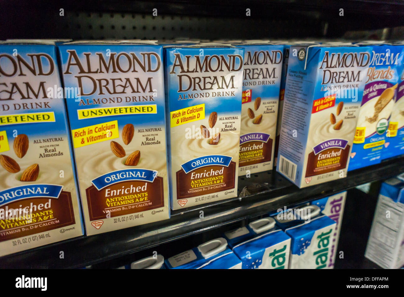 Almond Dream brand almond drink is seen on a supermarket shelf in New ...