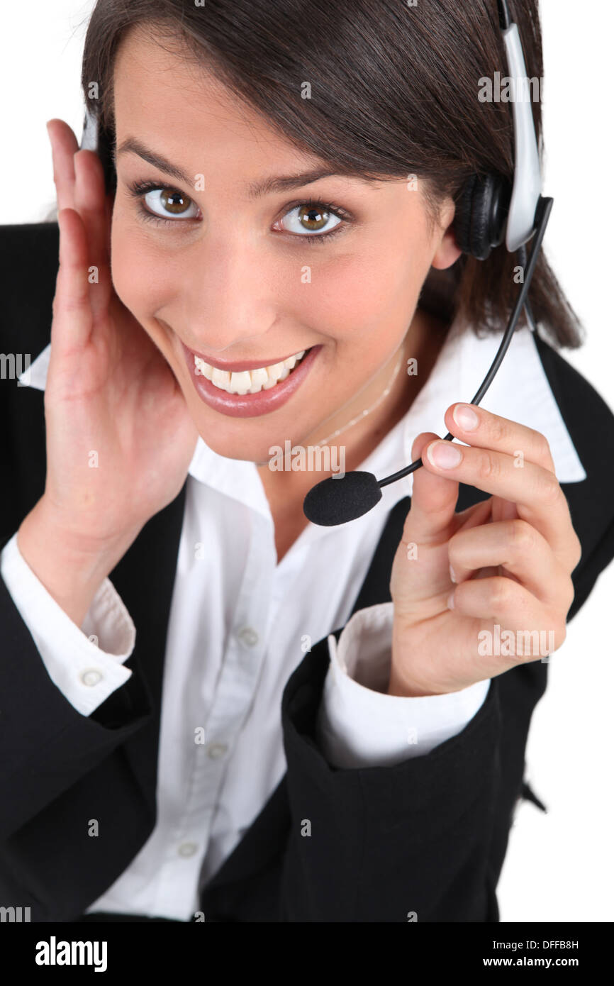 Call centre worker hi-res stock photography and images - Alamy