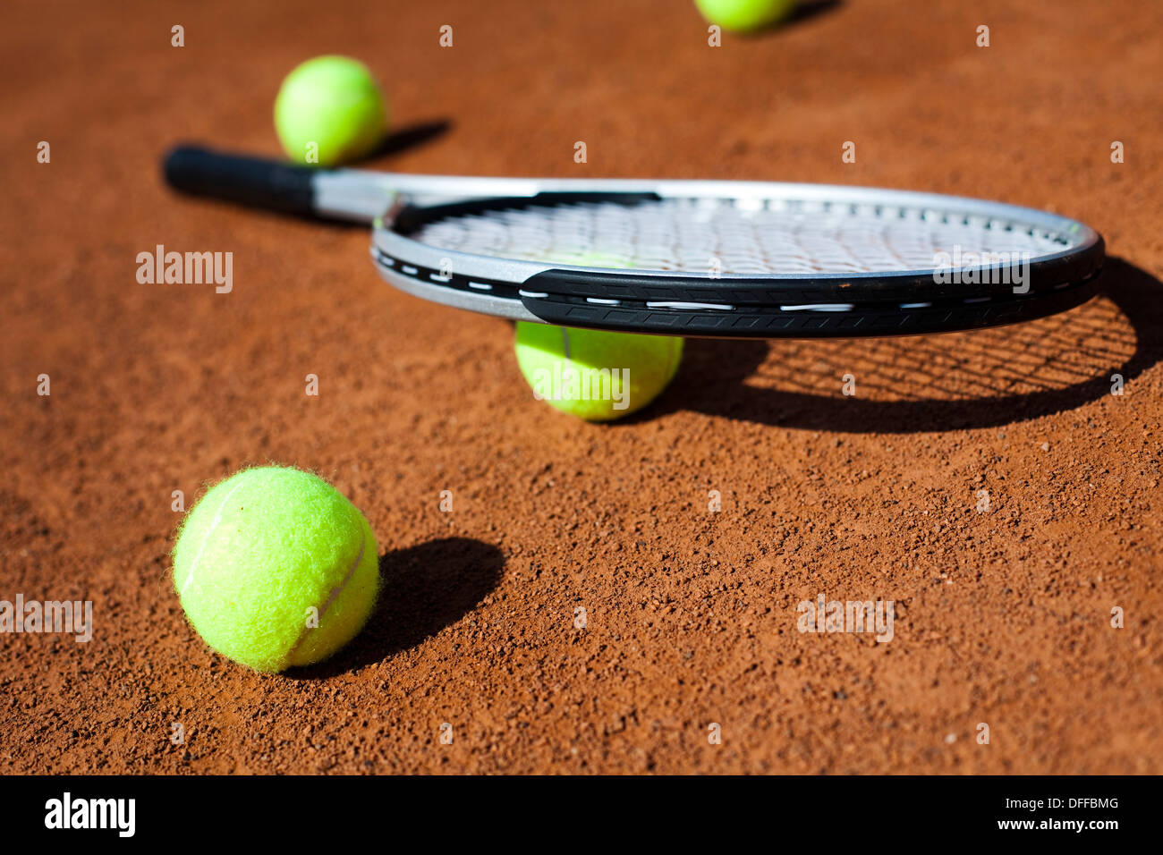 Tennis racket with tennis ball Stock Photo - Alamy