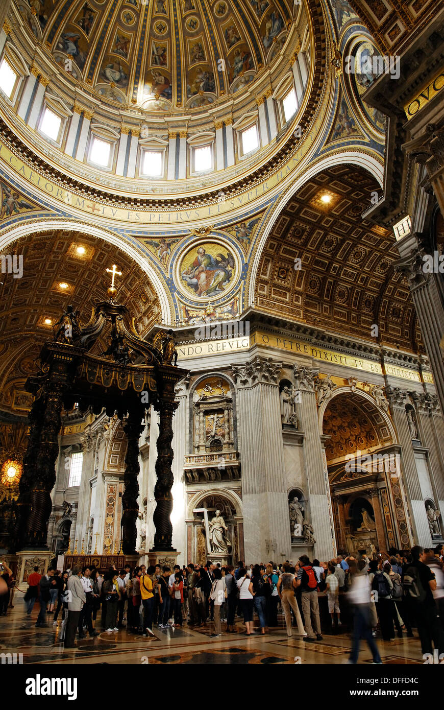 Interior of St Peter´s Cathedral Rome Italy Stock Photo - Alamy