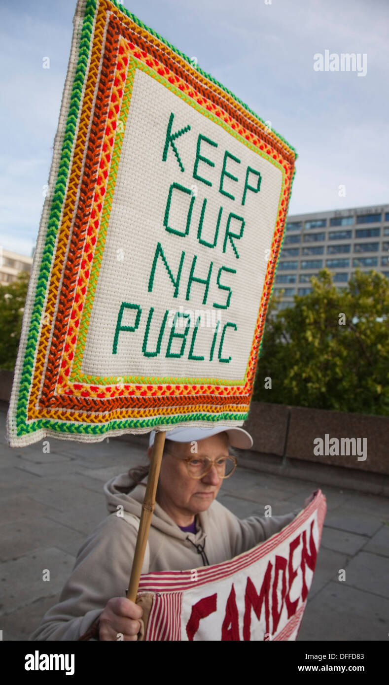 Save the NHS Demonstration in Central London Stock Photo - Alamy