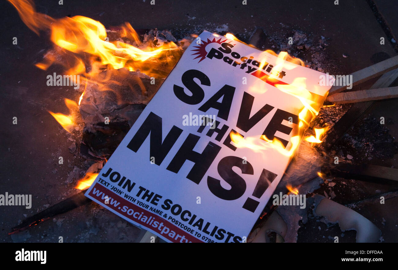 Save the NHS Demonstration in Central London Stock Photo - Alamy